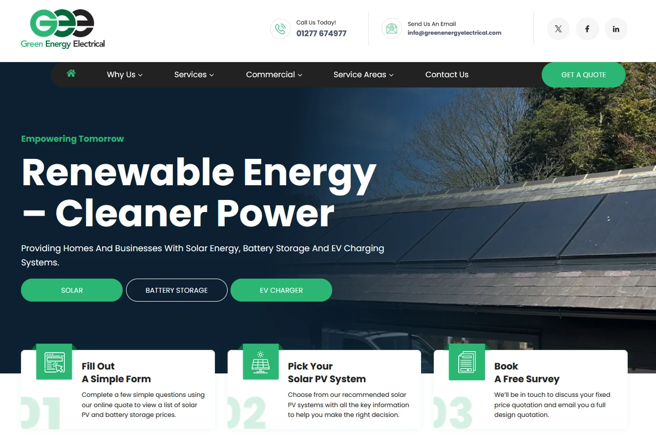 Reliable Solar PV Systems in Essex | Green Energy Electrical